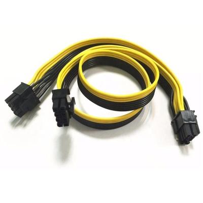 China PCIe 8 Pin Male to Dual 8 Pin Male PCI Express Graphics Video Card GPU Splitter Power Adapter Cable for sale