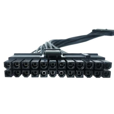 China Male to Female PSU 24pin ATX Power Supply Extension Cable for Computer Motherboard for sale
