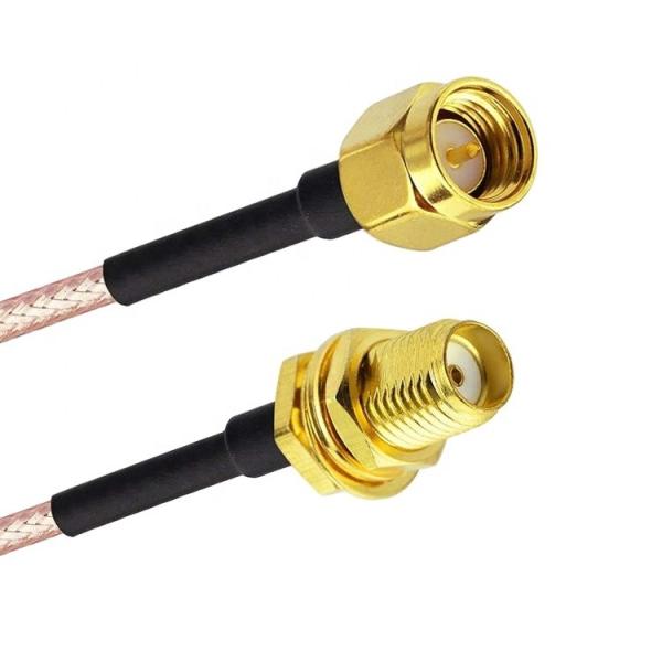 Quality Custom RG 174 SMA Male to SMA Female Assembly Jumper RF Adapter Connectors for sale