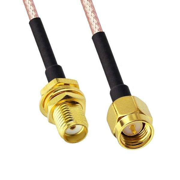 Quality Custom RG 174 SMA Male to SMA Female Assembly Jumper RF Adapter Connectors for sale