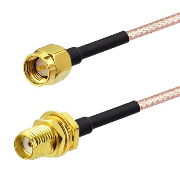Quality Custom RG 174 SMA Male to SMA Female Assembly Jumper RF Adapter Connectors for sale