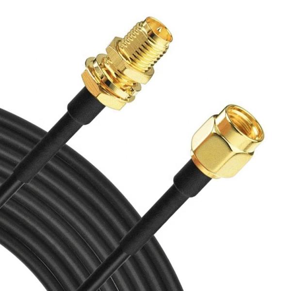 Quality Custom RG 174 SMA Male to SMA Female Assembly Jumper RF Adapter Connectors for sale