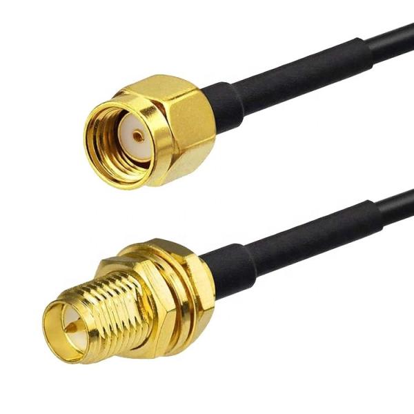Quality Custom RG 174 SMA Male to SMA Female Assembly Jumper RF Adapter Connectors for sale