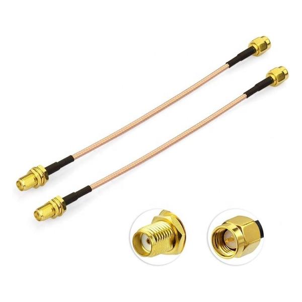 Quality RG316 Coaxial RF SMA Male to SMA Female Jumper Connector Antenna Extender for sale
