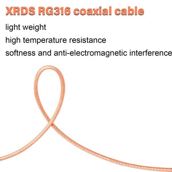 Quality RG316 Coaxial RF SMA Male to SMA Female Jumper Connector Antenna Extender for sale