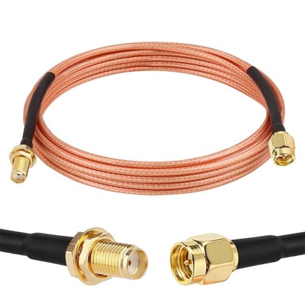 Quality RG316 Coaxial RF SMA Male to SMA Female Jumper Connector Antenna Extender for sale