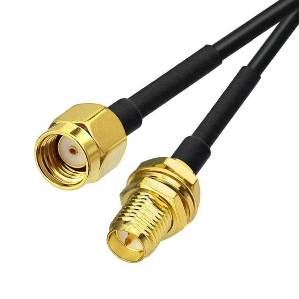 Quality RG174 Coaxial RP SMA Male to RP SMA Female Antenna Extension Cable for Wifi Router Security Camera for sale