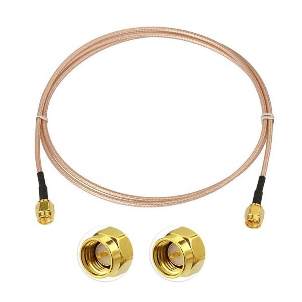 Quality RG316 Coaxial RF SMA to SMA Connector Assembly Antenna Extender Jumper Extension Cable for Wifi FPV TV for sale