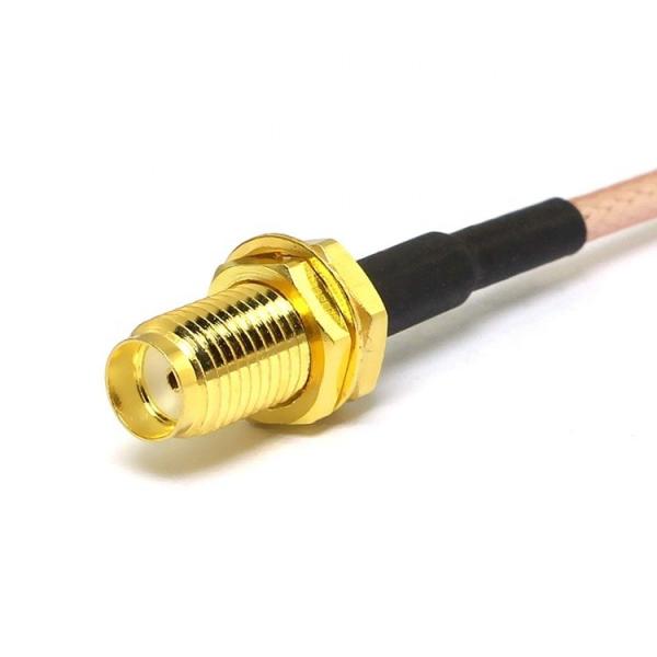 Quality RG316 90 Degree Right Angle MMCX Male to SMA Female Antenna Pigtail RF Coaxial for sale