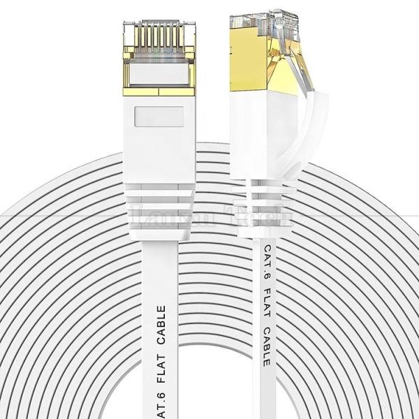 Quality 1m 5m 10m UTP FTP Shield Cat5 Cat5e Cat6 Ca6a Cat7 RJ45 Flat Ethernet Patch Network Lan Cable for Router for sale