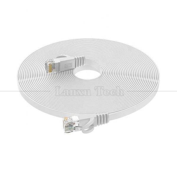 Quality 1m 5m 10m UTP FTP Shield Cat5 Cat5e Cat6 Ca6a Cat7 RJ45 Flat Ethernet Patch for sale