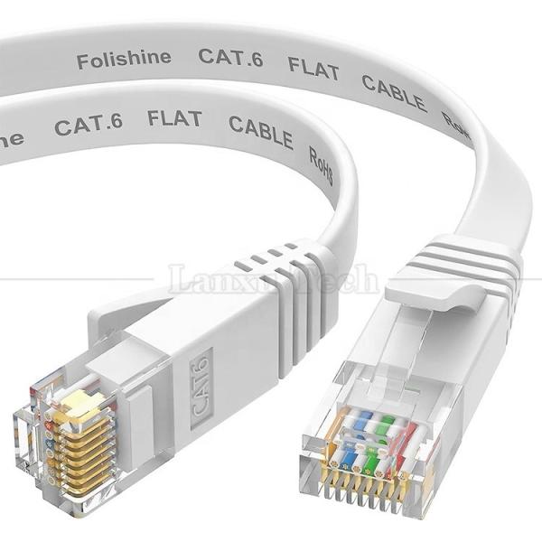 Quality 1m 5m 10m UTP FTP Shield Cat5 Cat5e Cat6 Ca6a Cat7 RJ45 Flat Ethernet Patch for sale