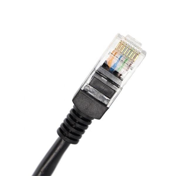 Quality Custom 6FT Screw Locking Stud Network Ethernet Female Socket RJ45 Panel Mount for sale