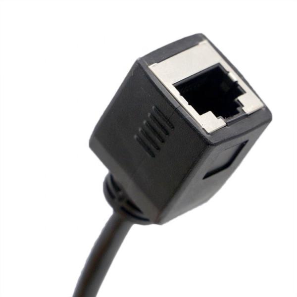 Quality DB9 Female RS232 Serial To RJ45 Female Socket Cable for sale