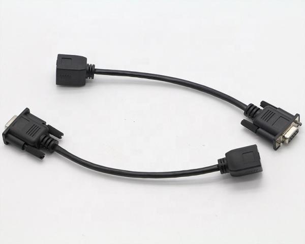 Quality DB9 Female RS232 Serial To RJ45 Female Socket Cable for sale
