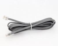 China Shielded Cat3 RJ11 6P2C Telephone ADSL Cable 1M for Indoor Intercom System for sale
