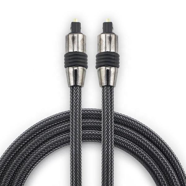 Quality 1M 2M 3M 5M High Quality Durable Braided Fiber Optic Toslink Spdif Digital Optical Audio Cable for sale
