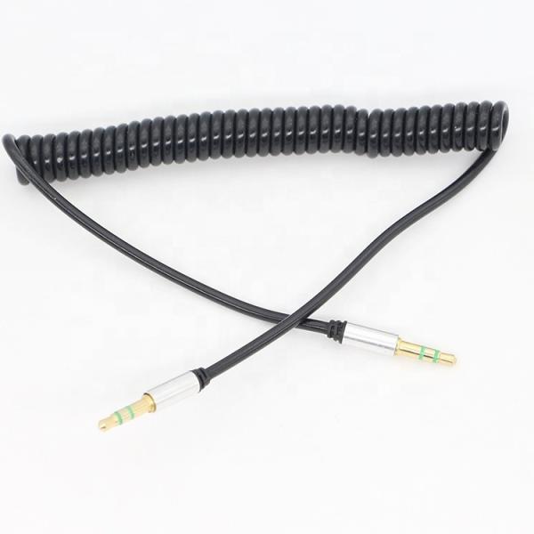 Quality CUSTOM 1M 2M 3M Coil Spiral Spring Male to Male 3.5mm Jack Stereo Aux Audio for sale