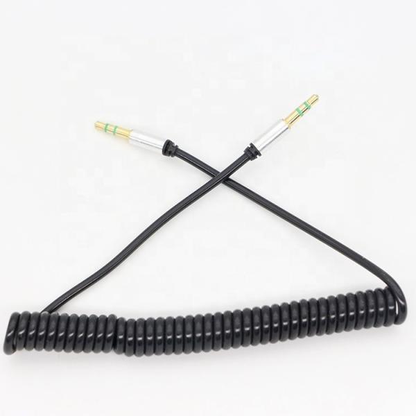Quality CUSTOM 1M 2M 3M Coil Spiral Spring Male to Male 3.5mm Jack Stereo Aux Audio for sale