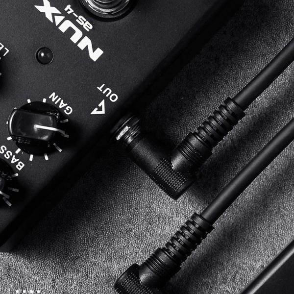 Quality Custom 15cm 90 Degree Angle 1/4 TS Jack Electric Instrument Guitar Patch Cable for sale