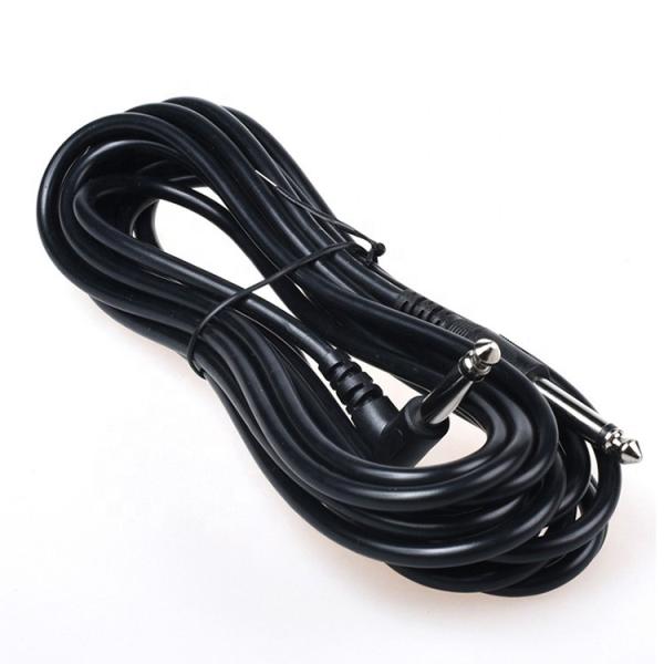 Quality 1M 3M 5M Durable 90 Degree Angle to Straight 6.35mm 1/4 TS Jack Instrument Patch Guitar Cable for sale