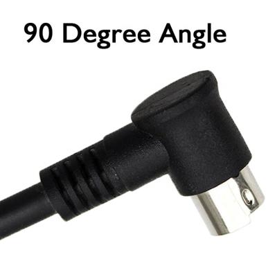 China Custom 90 Degree Right Angle L Shape S Video Male to Male Female 7 Pin Mini Din Extension Cable for STB for sale