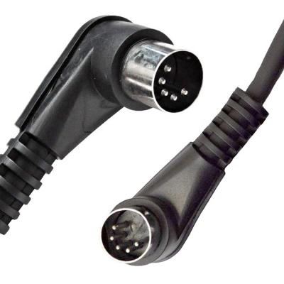 Cina CUSTOM Fabbrica Scudo angolo destro maschio a maschio 5 Pin Din connettore Midi cavo in vendita