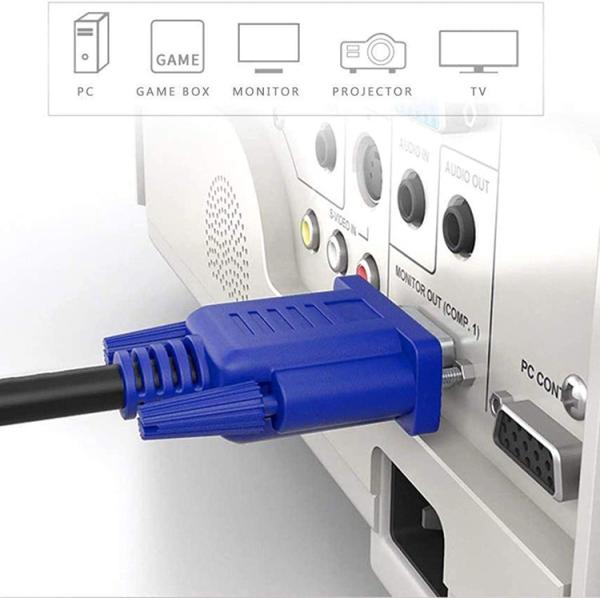 Quality 1M 1.5M 2M 3M 5M 1080P Male to Male HD DB 15 PIN VGA To VGA Monitor Cable for PC for sale