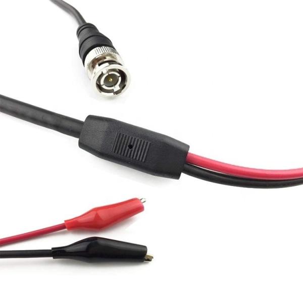 Quality BNC to Dual Alligator Crocodile Clips Test Lead Cable for Oscilloscope CCTV for sale