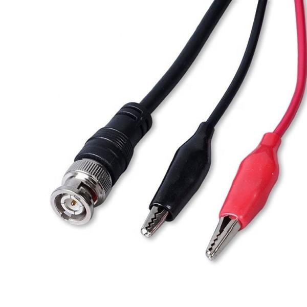 Quality BNC to Dual Alligator Crocodile Clips Test Lead Cable for Oscilloscope CCTV for sale