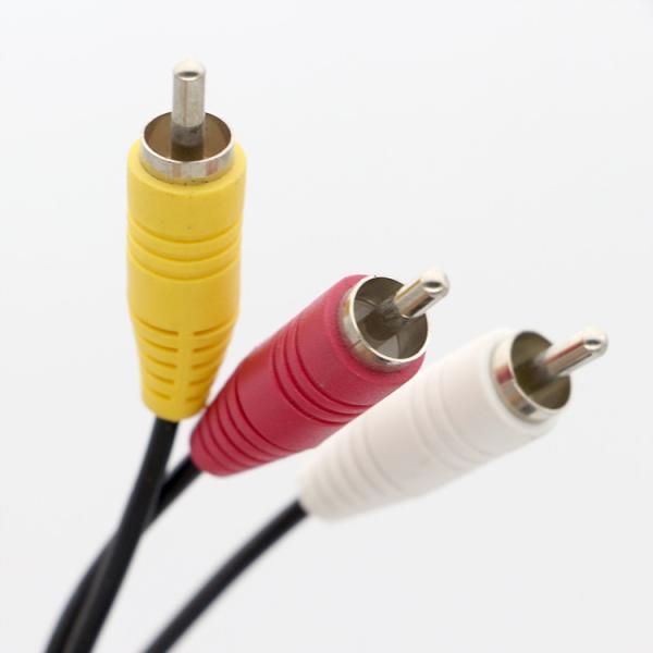 Quality 9 Pin Mini Din to 3 RCA S Video Audio Cable for TV Displays Audio Video Receiver for sale