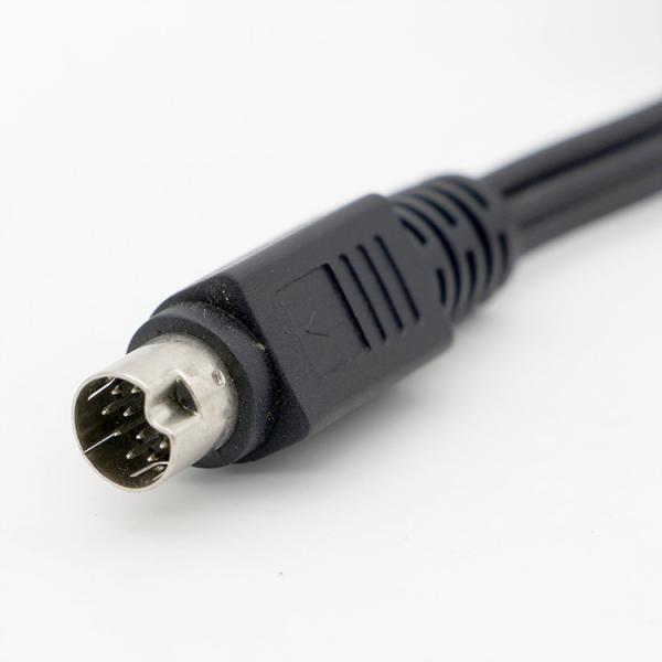 Quality OEM 1M 2M 3M 9 Pin Mini Din to RCA S Video Audio Cable for TV Displays Audio for sale