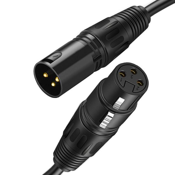 Quality OEM HiFi Microfono Microphone 3 PIN XLR Connector Audio Jack Male To XLR Female DMX Cable for sale