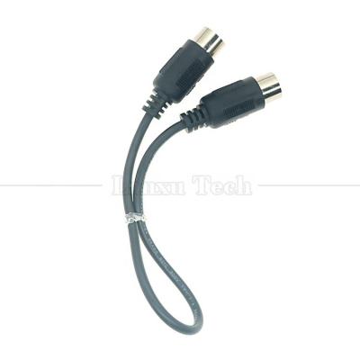Cina 0.2m 1m 2m 3m Shield Maschio a maschio MIDI 6 Pin Din Cable di estensione per tastiera Microfono Chitarra in vendita