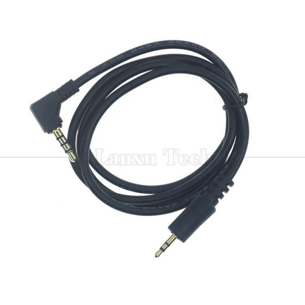 Quality 2.5mm 3 Poles Jack to 90 Degree Right Angle 4 Poles 3.5mm TRRS Jack Stereo Audio for sale