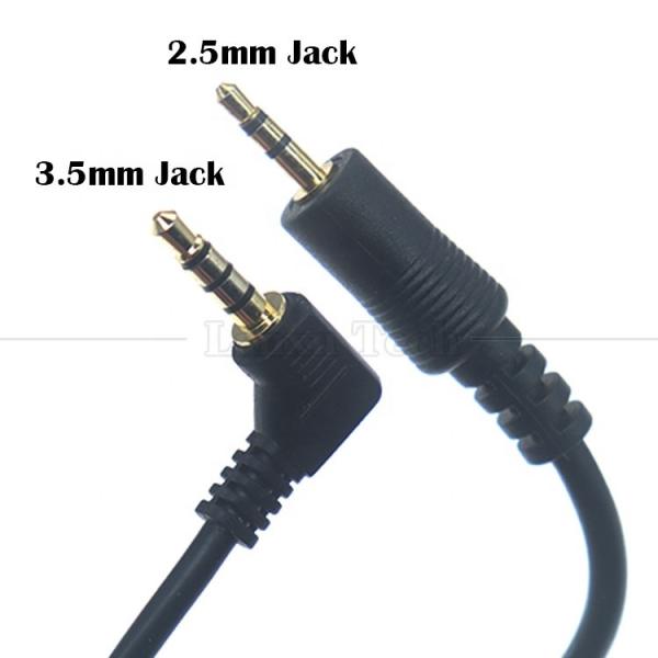 Quality 2.5mm 3 Poles Jack to 90 Degree Right Angle 4 Poles 3.5mm TRRS Jack Stereo Audio for sale