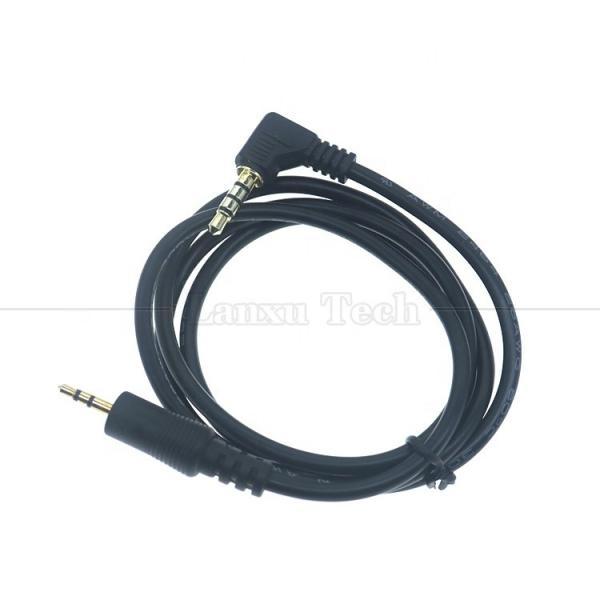 Quality 2.5mm 3 Poles Jack to 90 Degree Right Angle 4 Poles 3.5mm TRRS Jack Stereo Audio for sale