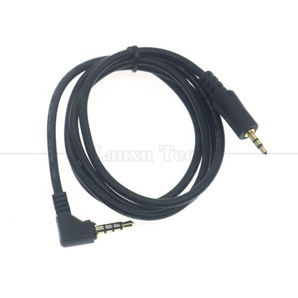 Quality 2.5mm 3 Poles Jack to 90 Degree Right Angle 4 Poles 3.5mm TRRS Jack Stereo Audio for sale