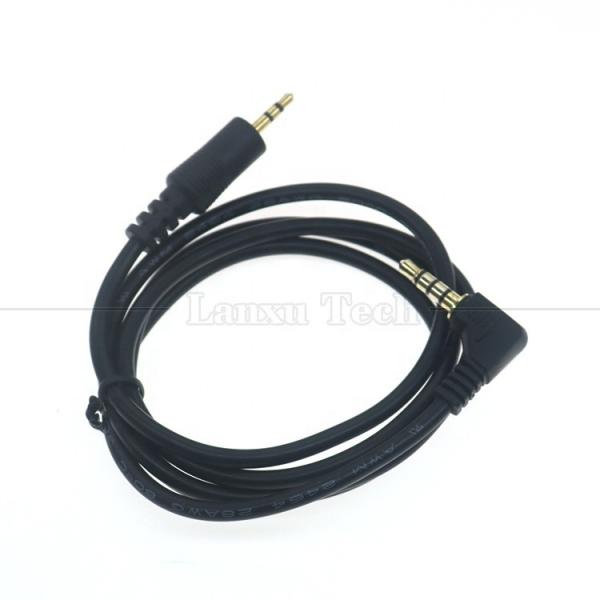 Quality 2.5mm 3 Poles Jack to 90 Degree Right Angle 4 Poles 3.5mm TRRS Jack Stereo Audio for sale