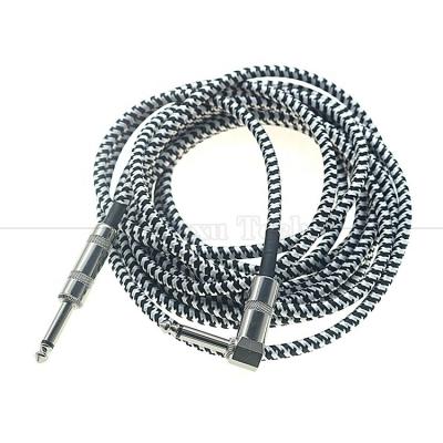 Cina 1M 3M 5M 1/4 Mono TS Jack angolo destro verso strumento musicale retto accessorio amplificatore di effetto amplificatore per chitarra elettrica in vendita