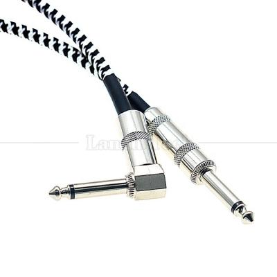 Cina 1M 3M 5M 1/4 Mono TS Jack angolo destro verso strumento musicale retto accessorio amplificatore di effetto amplificatore per chitarra elettrica in vendita