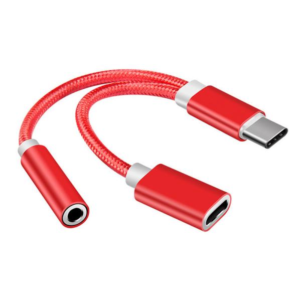 Quality 2 in 1 Type C to 3.5 mm Charger Headphone Audio Jack USB C Cable Portable Type-C for sale