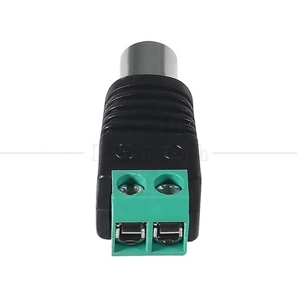 Quality RCA Female Male to Screw Terminal AV Phono Solderless Plug Wire Connector for sale