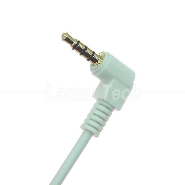 Quality 90 Degree Angle Male to Male 3.5mm 3 4 Poles TRS TRRS Mono Microphone Stereo for sale