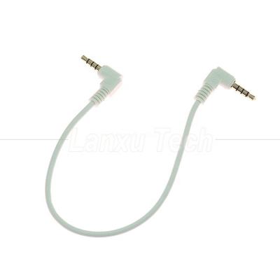 China 90 Grad Winkel Männlich auf Männlich 3,5 mm 3 4 Pole TRS TRRS Mono Mikrofon Stereo Audio Jack Patch Adapter Kabel für Kopfhörer zu verkaufen