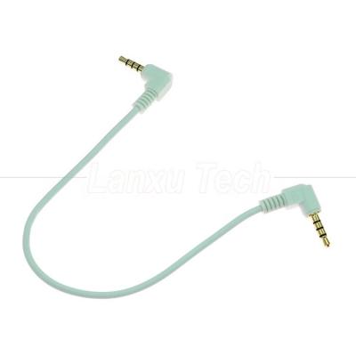 China 90 Grad Winkel Männlich auf Männlich 3,5 mm 3 4 Pole TRS TRRS Mono Mikrofon Stereo Audio Jack Patch Adapter Kabel für Kopfhörer zu verkaufen