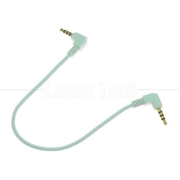 Quality 90 Degree Angle Male to Male 3.5mm 3 4 Poles TRS TRRS Mono Microphone Stereo for sale