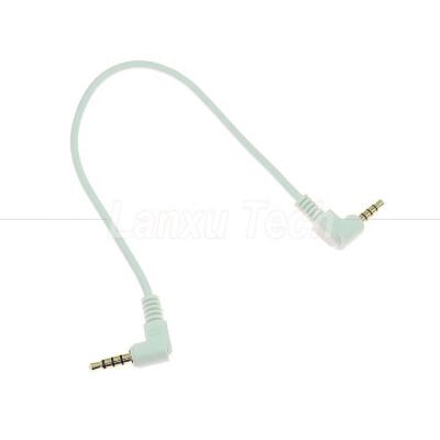 China 90 Grad Winkel Männlich auf Männlich 3,5 mm 3 4 Pole TRS TRRS Mono Mikrofon Stereo Audio Jack Patch Adapter Kabel für Kopfhörer zu verkaufen