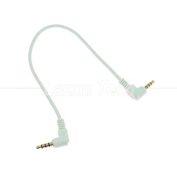 Quality 90 Degree Angle Male to Male 3.5mm 3 4 Poles TRS TRRS Mono Microphone Stereo for sale