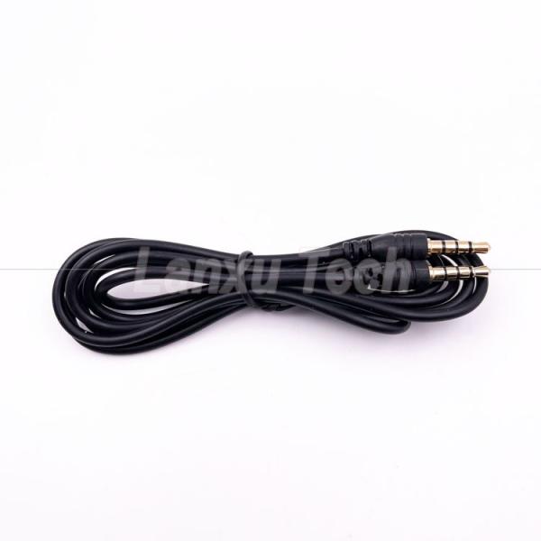 Quality Stock Male to Male 3.5mm 4 Poles Stereo Jack Microphone Audio Extension Cable for sale